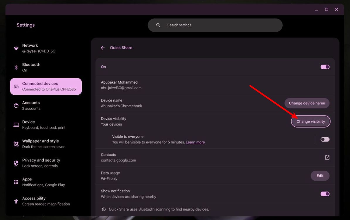 How to Enable Quick Share in Chromebook | Beebom