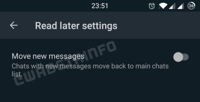WhatsApp Close to Replacing Archive Chats with New 'Read Later' Feature ...
