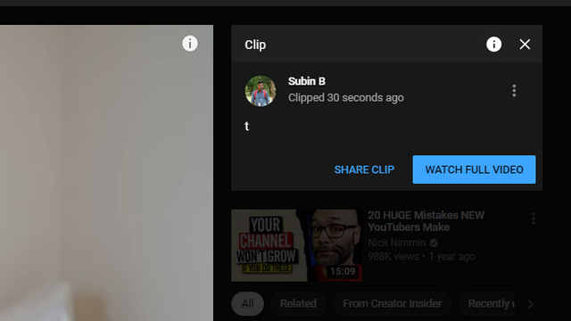 How to Use Clips on YouTube to Create Short Video Clips | Beebom