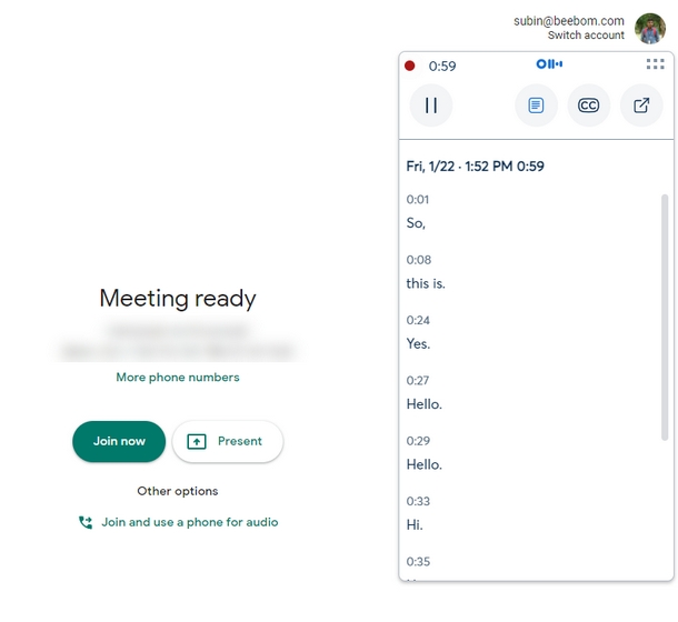 How to Transcribe Google Meet Calls in Real Time | Beebom