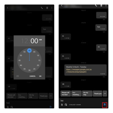How to Schedule Text Messages on Android in 2021 | Beebom
