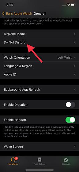 How to Turn on Do Not Disturb (DND) on Apple Watch [Guide] | Beebom