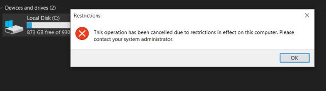 How to Restrict Hard Drive Access to Local Accounts on Windows 10 | Beebom