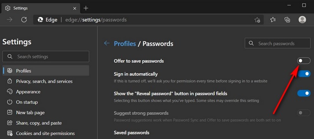 How to Turn Off Built-in Password Manager in Your Browser | Beebom