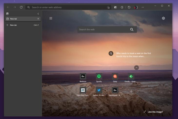 How to Hide Title Bar in Vertical Tabs Mode on Microsoft Edge | Beebom