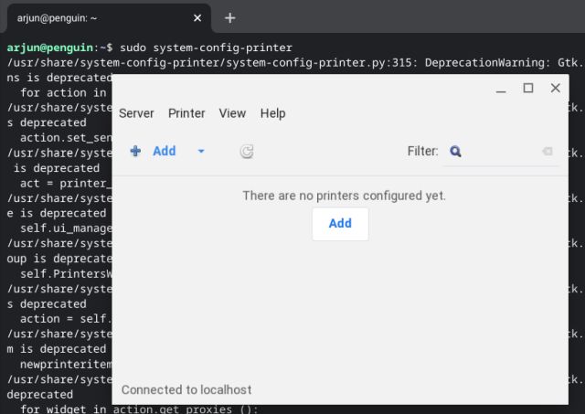 How to Use a Printer in Linux Apps on Chromebook | Beebom