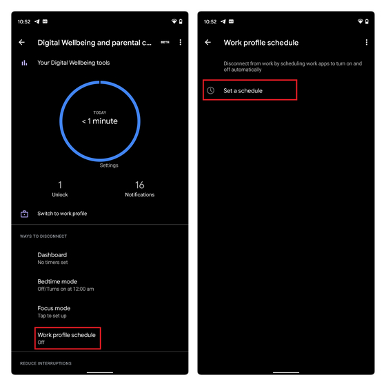 How to Schedule Work Profile on Android Phones | Beebom