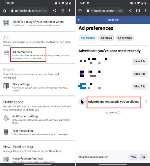 How to Find Recently Viewed Ads on Instagram and Facebook | Beebom