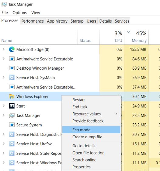 How to Enable Eco Mode for Apps on Windows 10 | Beebom