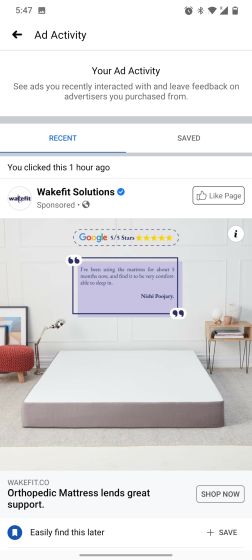 How to Find Recently Viewed Ads on Instagram and Facebook | Beebom
