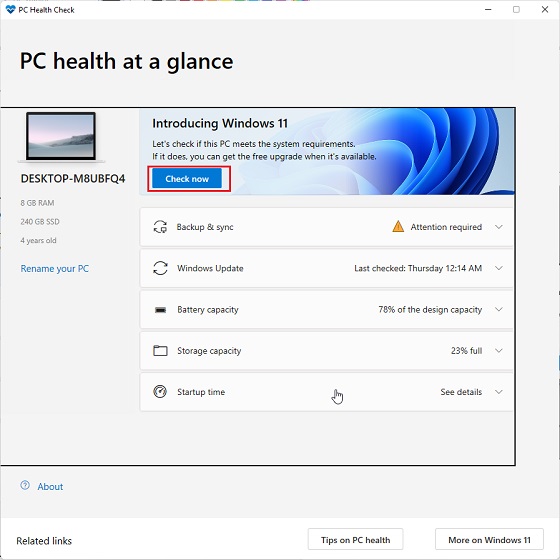 How to Check If Your PC Can Run Windows 11 | Beebom