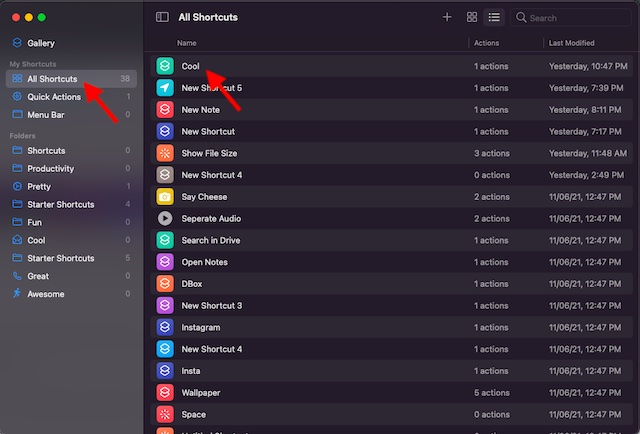 How to Create Shortcuts in macOS Monterey on Mac (2021) | Beebom