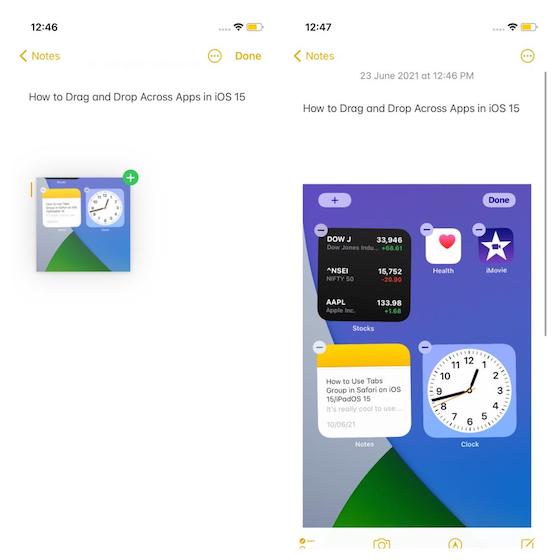 How to Drag and Drop Files Between Apps in iOS 15 (Guide) | Beebom