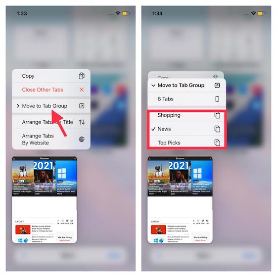 How to Use Tab Groups in Safari on iOS 15, iPadOS 15 | Beebom