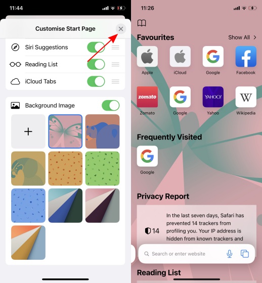 How To Customize the Start Page in Safari on iOS 15 (2021) | Beebom