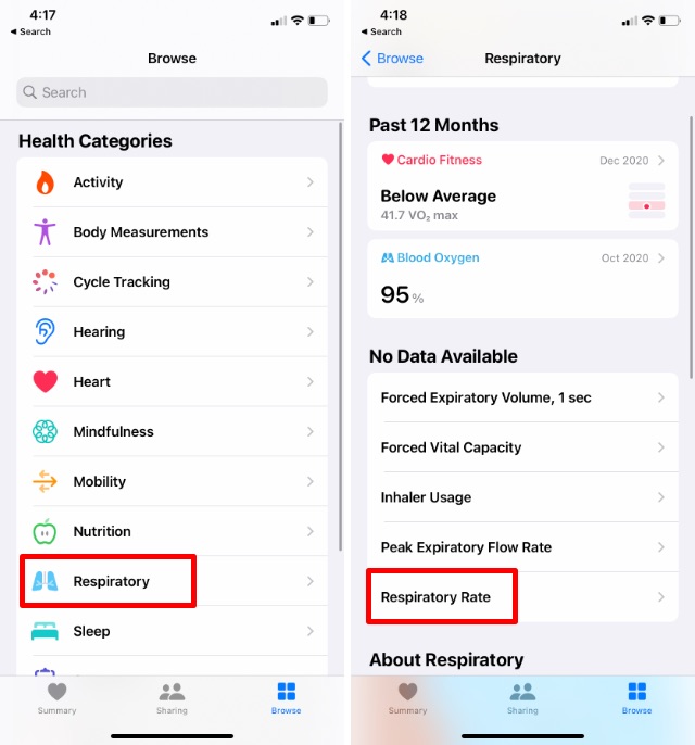 What is Respiratory Rate on Apple Watch and How to Use It? | Beebom