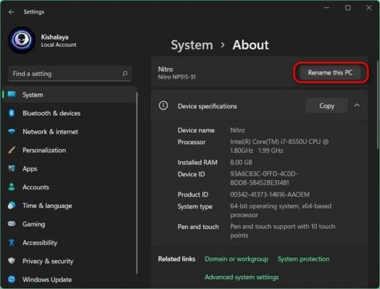 How to Change Your Computer's Name in Windows 11 (2021) | Beebom