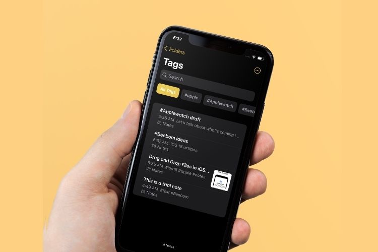 How to Organize Notes with Tags on iPhone and iPad | Beebom