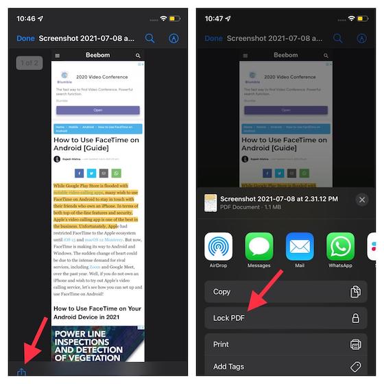 How to Edit PDF on iPhone using the Files App | Beebom