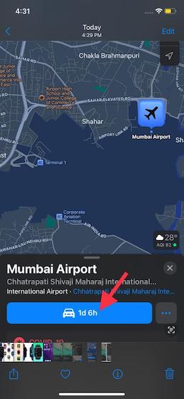 How to Set Leaving and Arrival Times for Driving Directions in Apple ...