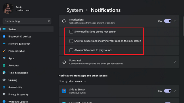 How to Turn off Notifications in Windows 11 (2021) | Beebom