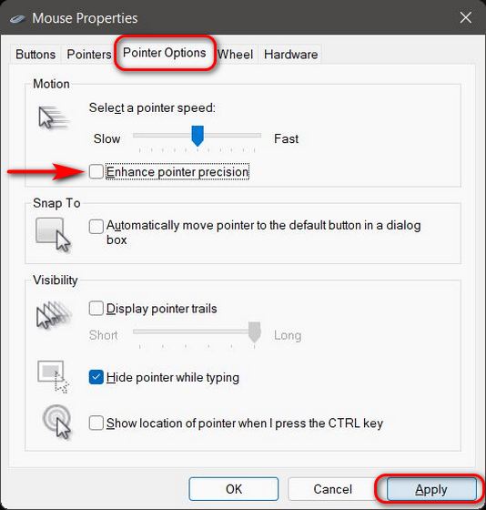 What is Mouse Acceleration and How to Disable it in Windows 11 | Beebom