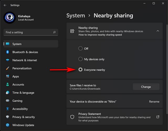 What Is Nearby Sharing and How to Enable It on Windows 11? | Beebom