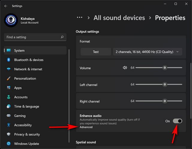 How to Enable Spatial Sound & Enhance Audio on Windows 11 | Beebom