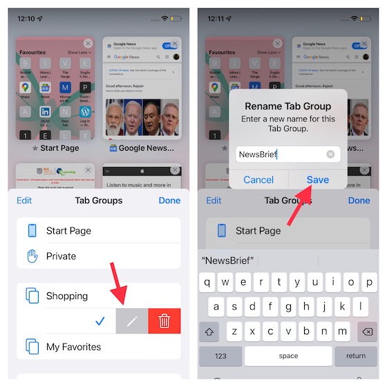 How to Use Tab Groups in Safari on iOS 15 (2021) | Beebom
