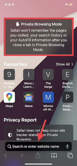 How to Enable Safari Private Browsing Mode in iOS 15 [2 Ways] | Beebom