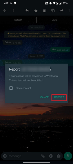 How to Report WhatsApp Messages in a Few Easy Steps (2021) | Beebom