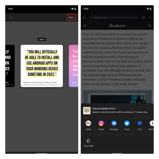 How to Share Quotes from Websites in Google Chrome [Guide] | Beebom