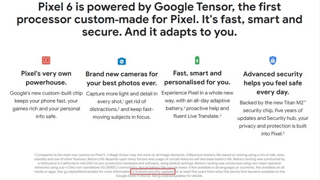 Pixel 6-serie krijgt mogelijk 4 jaar Android-updates en 5 jaar ...