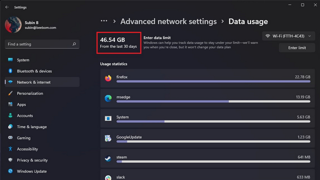 How to Track Internet Usage on Windows 11 in 2022 (Guide) | Beebom