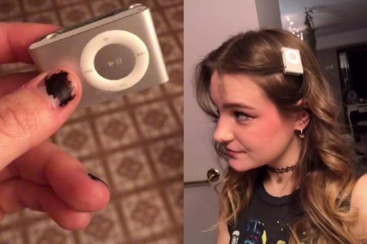 TikToker Uses iPod Shuffle as a Hair Clip; Video Goes Viral | Beebom