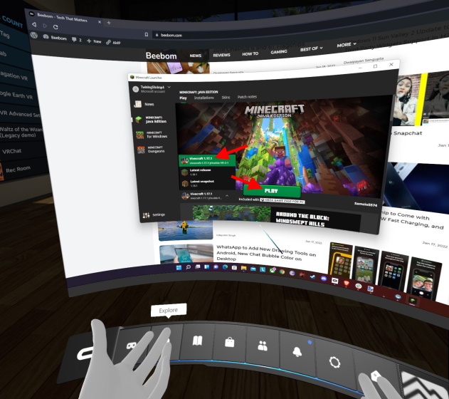 How to Play Minecraft VR on Oculus Quest 2 2 (2022) | Beebom