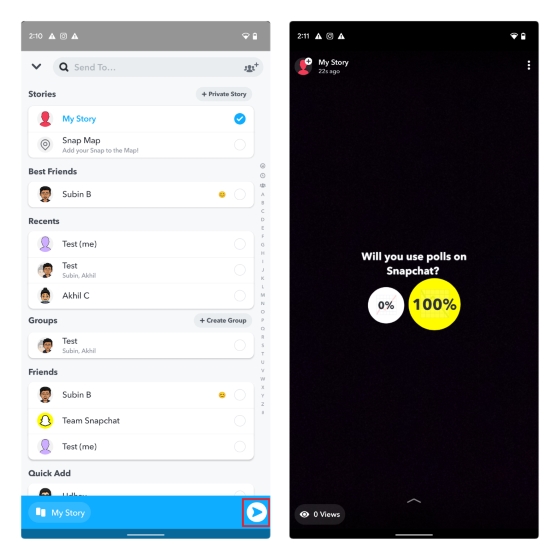 How to Create Polls on Snapchat in 4 Easy Steps! (2022) | Beebom
