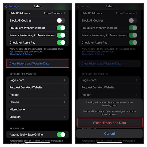 How to Clear Cookies on iPhone (iOS 15) | Beebom