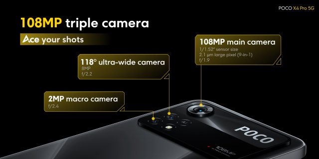 MWC 2022: Poco X4 Pro 5G with Snapdragon 695, 108MP Triple Cameras ...