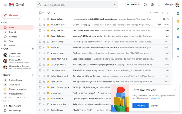 Gmail Starts Rolling out a New Look with an 'Integrated View' for All ...