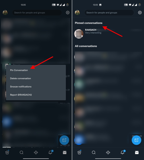 Twitter Now Lets You Pin Your Favorite Chats on Android and iOS | Beebom