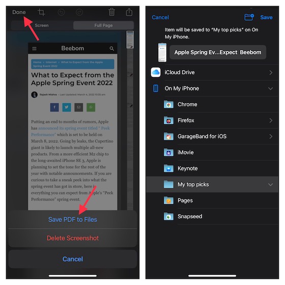 How to Take a Screenshot on iPhone (Guide) | Beebom