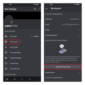 How to Enable or Disable Two-Factor Authentication (2FA) on Discord ...