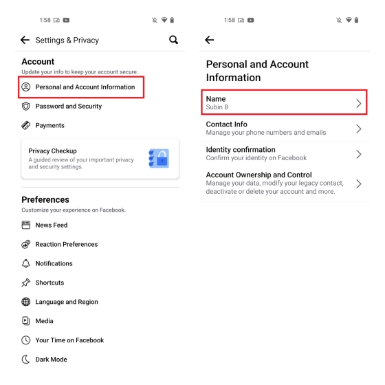 How to Change Your Name on Facebook (2022) | Beebom