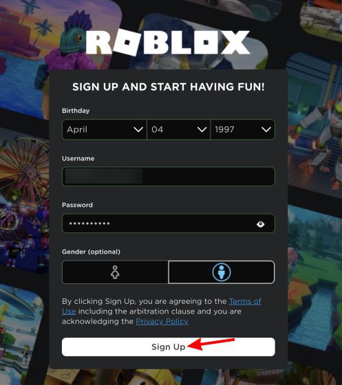 Roblox Login: How to Create a New Account (2022) | Beebom