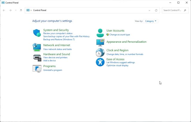 How To Open The Control Panel In Windows 11 (9 Methods) - Futuriq.de