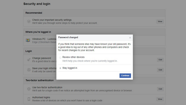 How to Change Facebook Password | Beebom