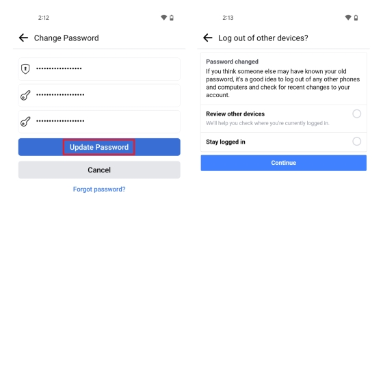How to Change Facebook Password | Beebom