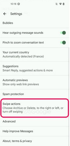 Google Messages Might Soon Let You Customize Swipe Actions or Disable Them Entirely | Beebom