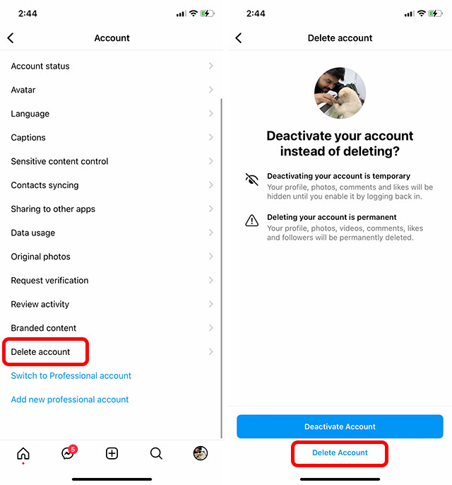 How to Delete Instagram Account (Guide) | Beebom